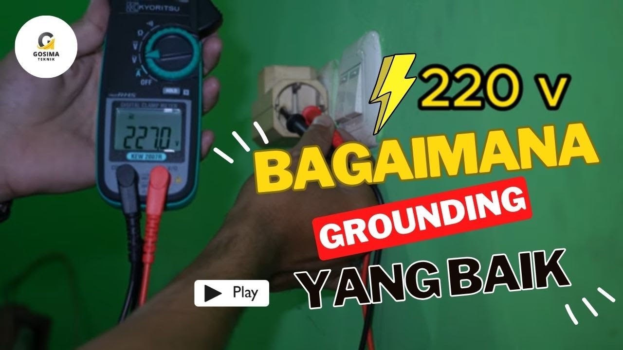 Cara mengukur grounding yang baik pada stop kontak rumah anda - YouTube