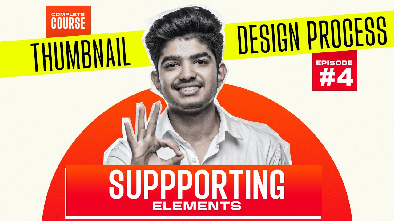 How to use Supporting elements in YouTube Thumbnail design - YouTube