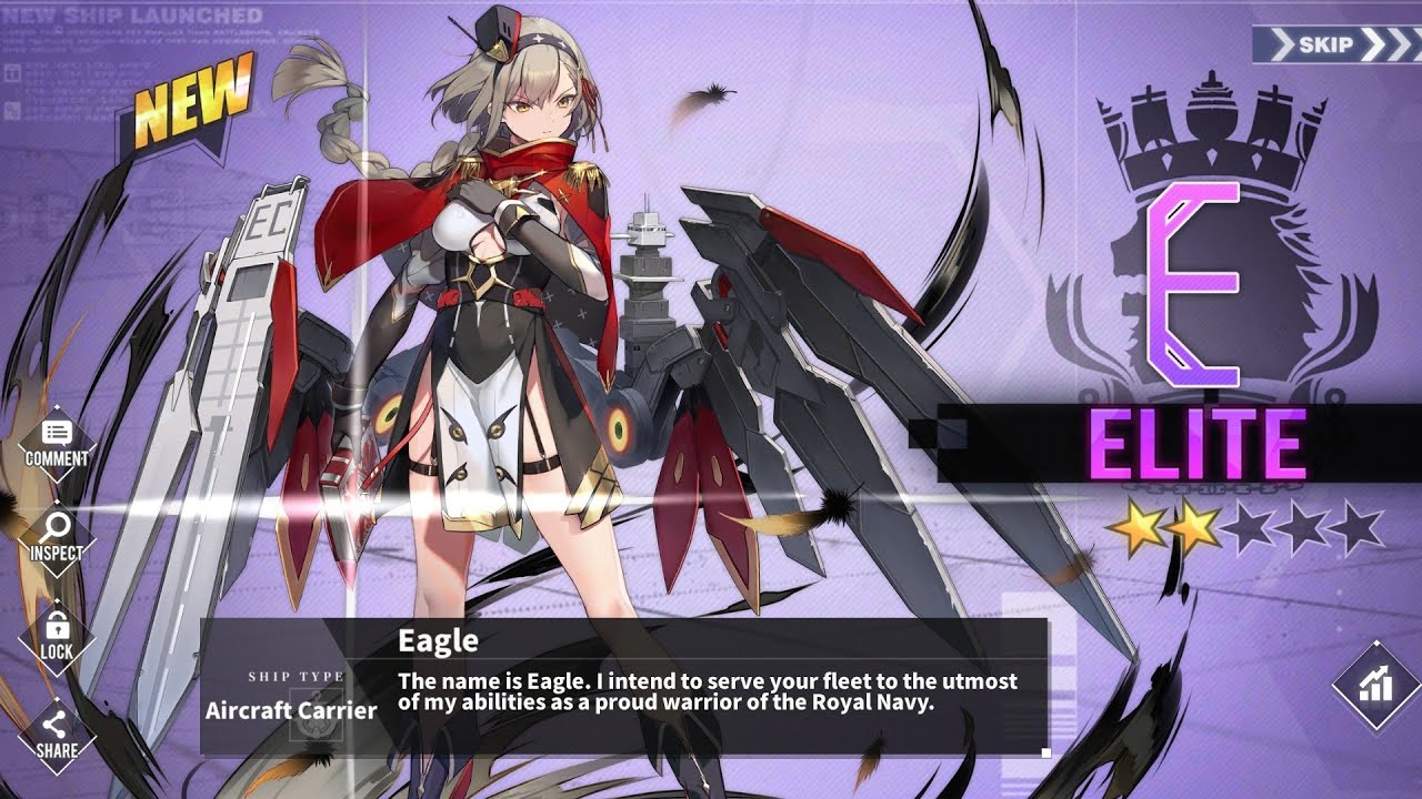Azur Lane: Get HMS Eagle (Aurora Noctis Event 2020) - YouTube