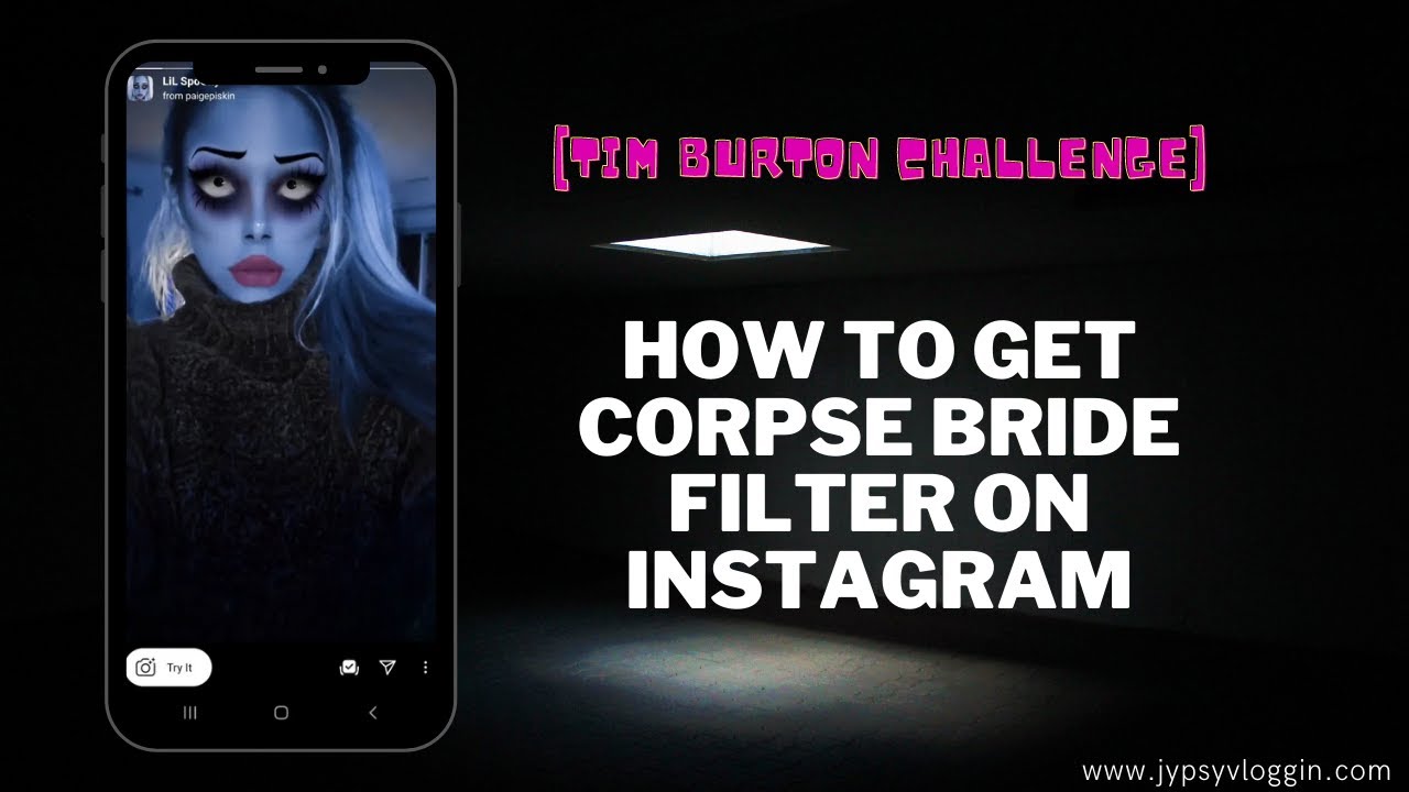 How to get Corpse Bride filter on Instagram - YouTube