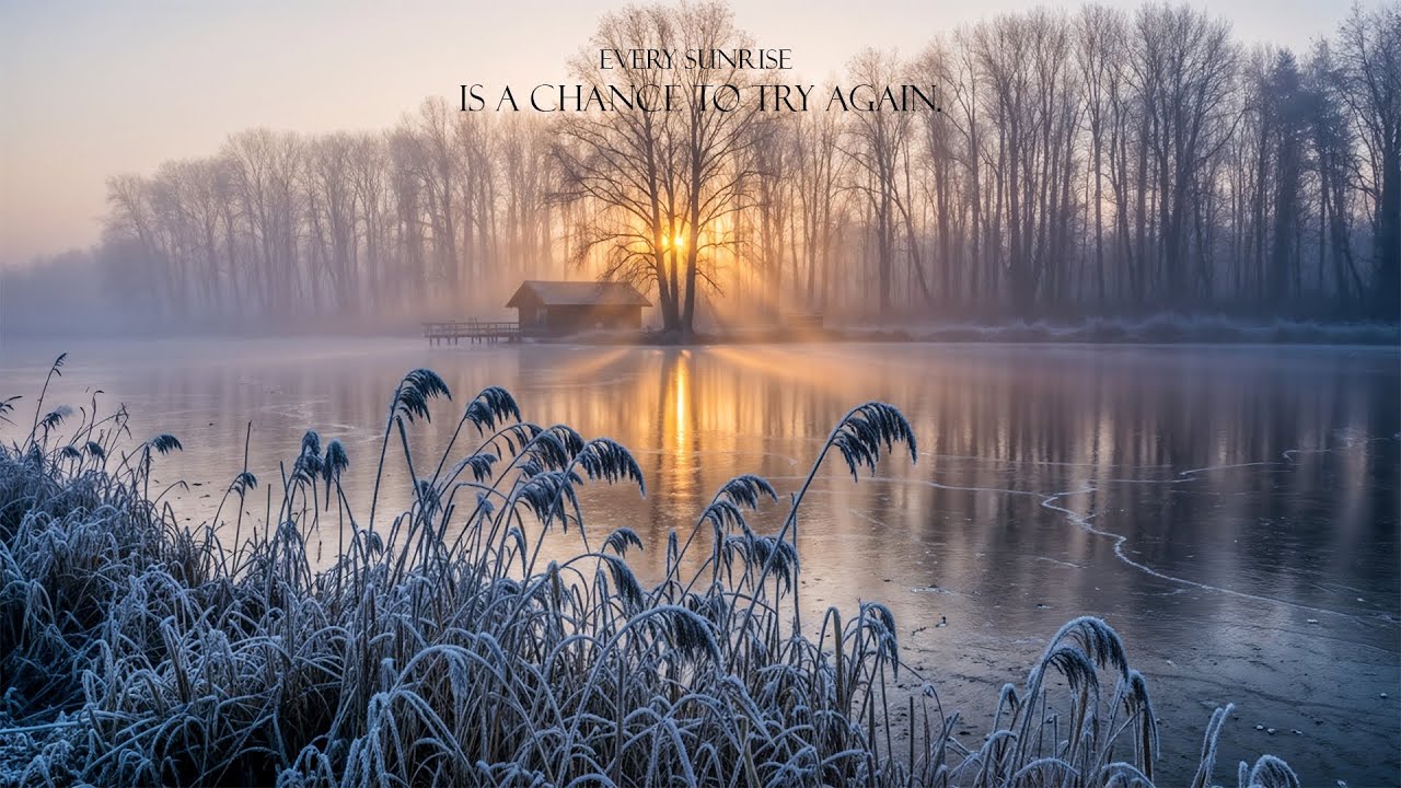 every sunrise is a chance to try again. - YouTube