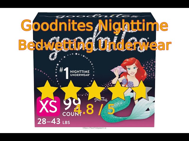 Let's review Goodnites Nighttime Bedwetting Underwear in 2025