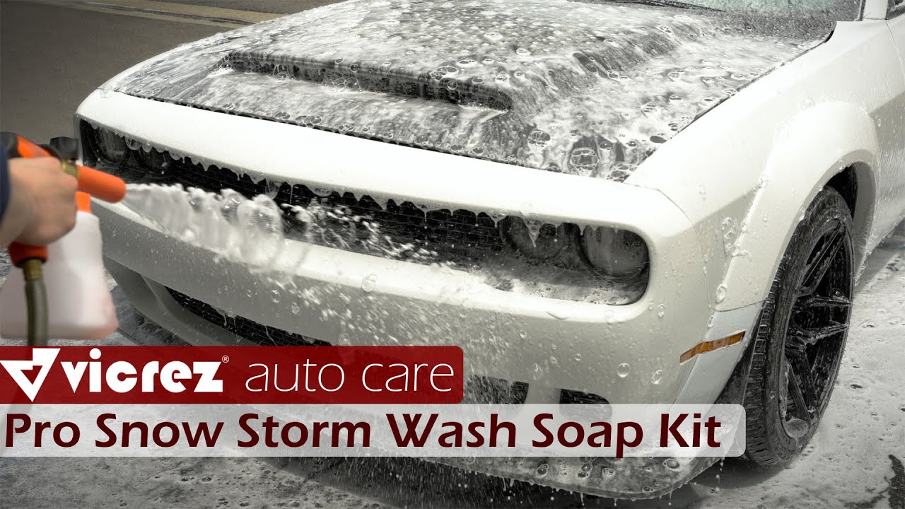 How to Make Your Car Spotless with Vicrez Pro Snow Storm Wash Soap ...
