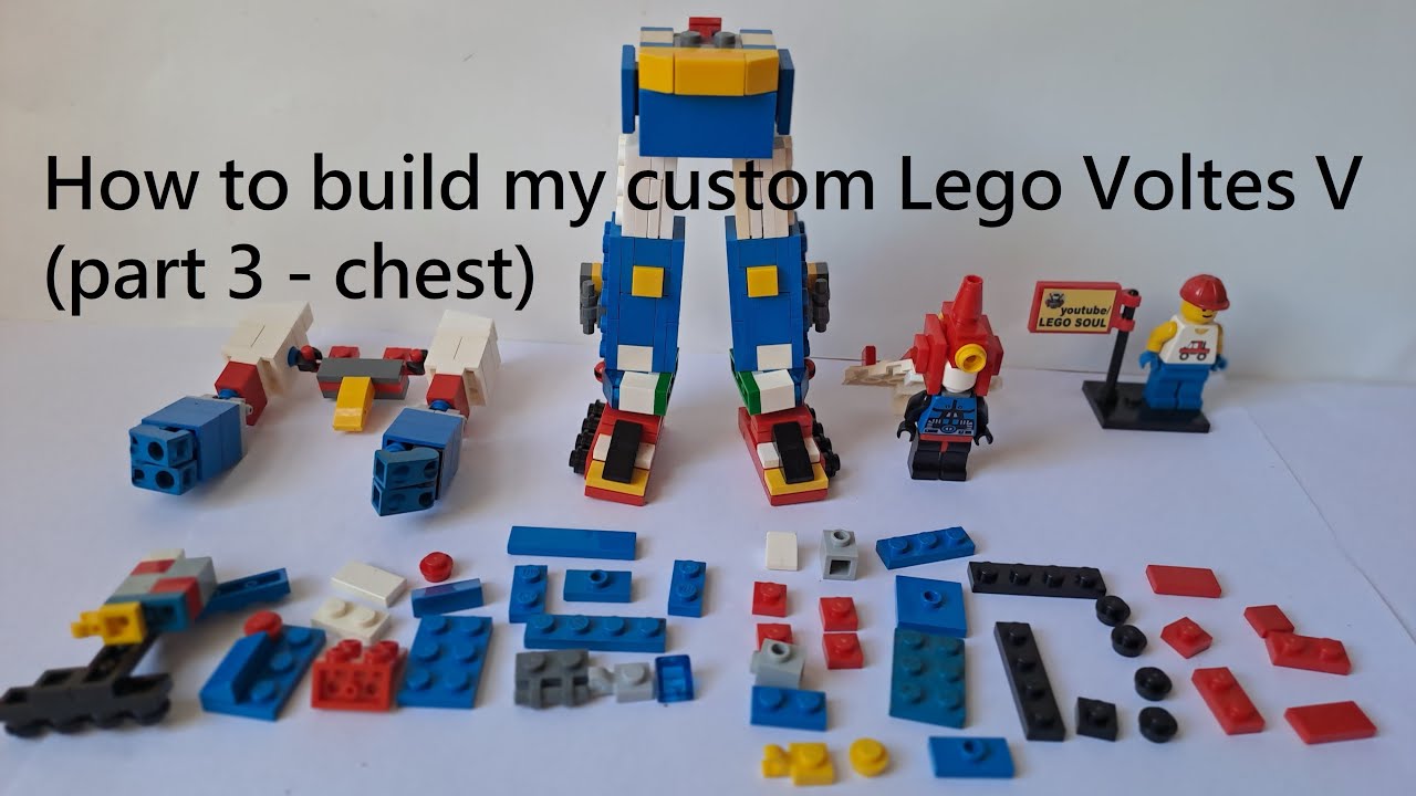 LEGO MOC Tutorial - Voltes V Tutorial (part 3 - chest) - YouTube