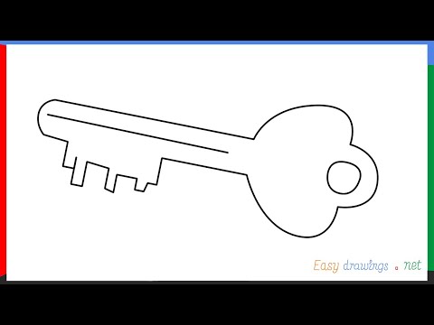 How To Draw A Key Step by Step for Beginners - [8 Easy Phase]