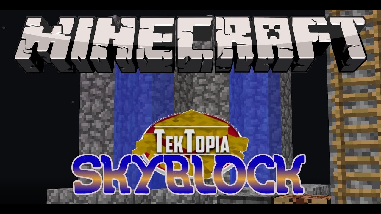 Minecraft | Let's Play TekTopia SkyBlock Style. Ep2: Simple Cobble Generator | New island | OP ...