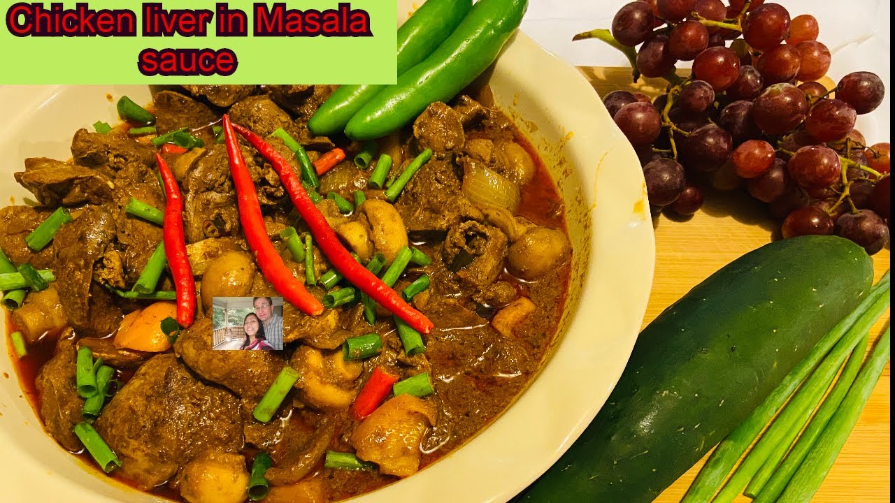 Chicken liver in masala and siratsa sauce - YouTube