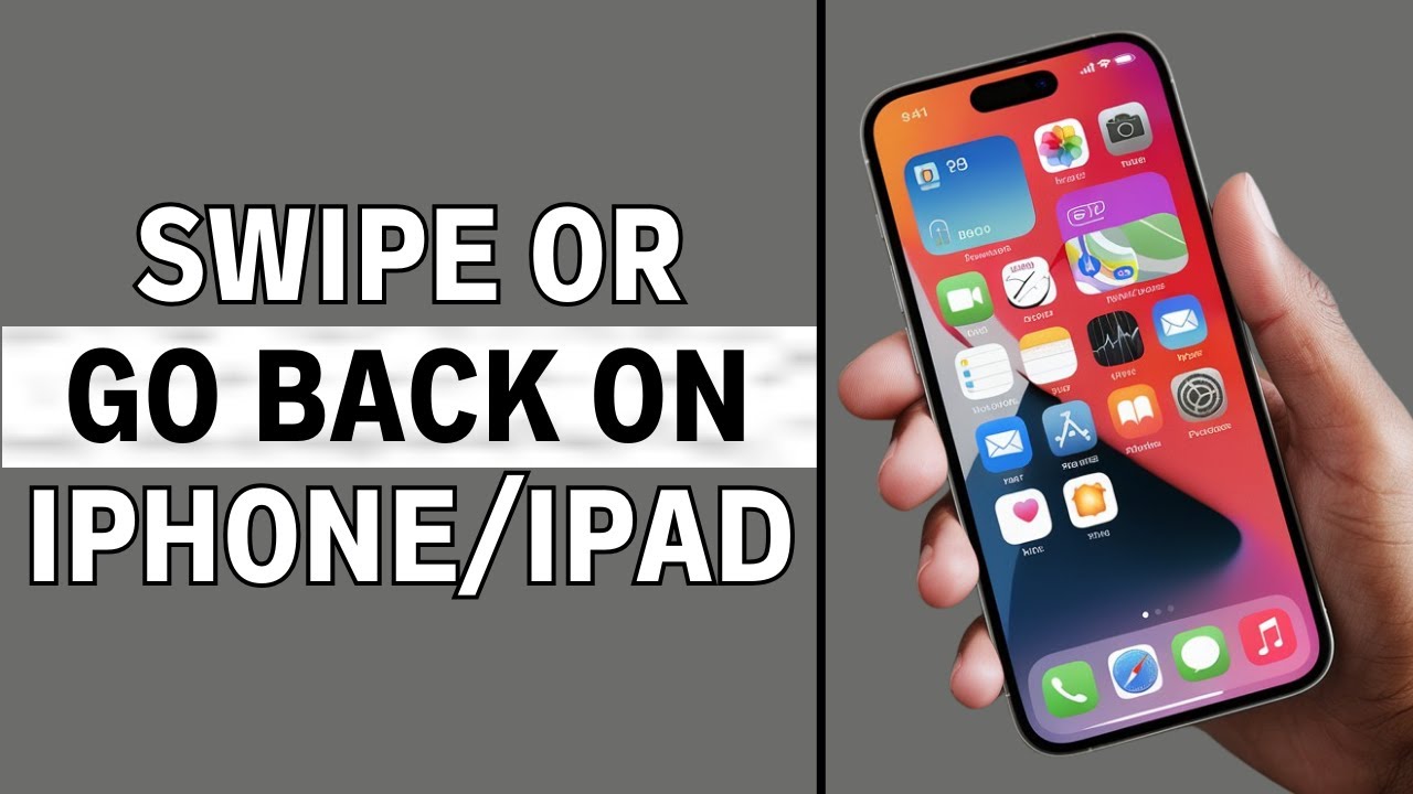 How To Swipe/Go Back On Any iPhone! (iOS 18 UPDATED) - YouTube