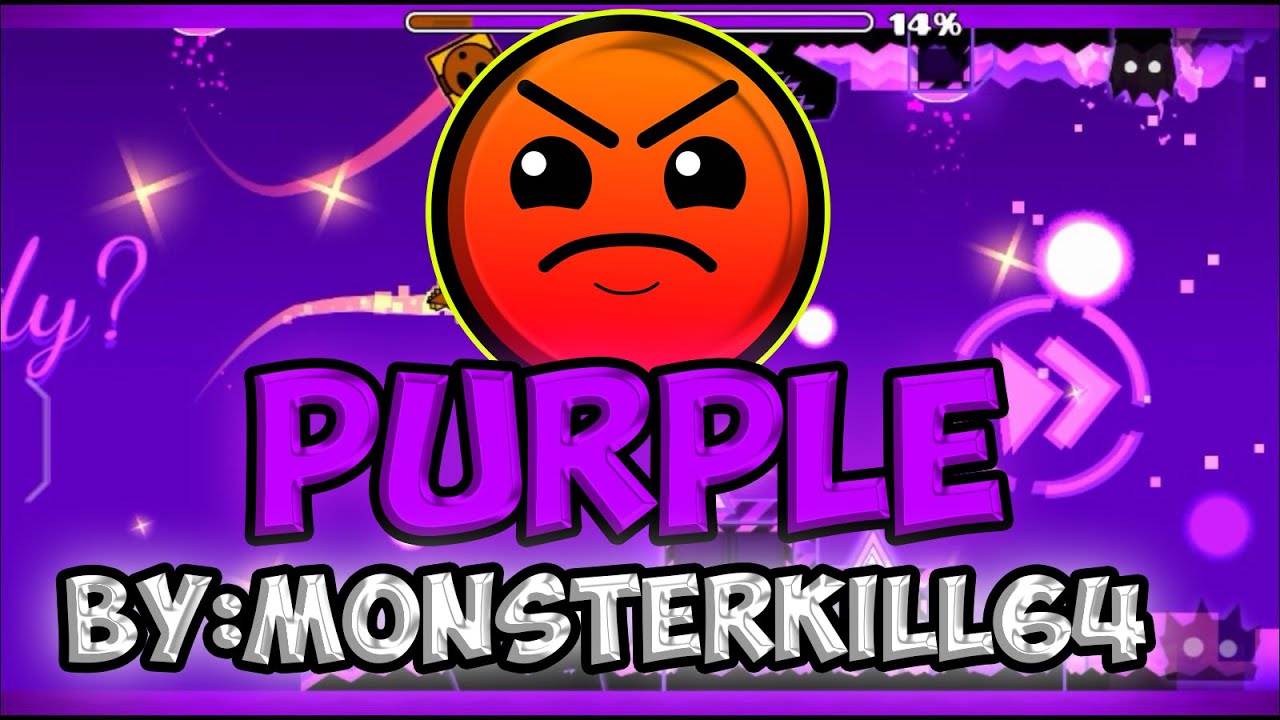 Geometry Dash - Purple By: Monsterkill64(Me) - YouTube