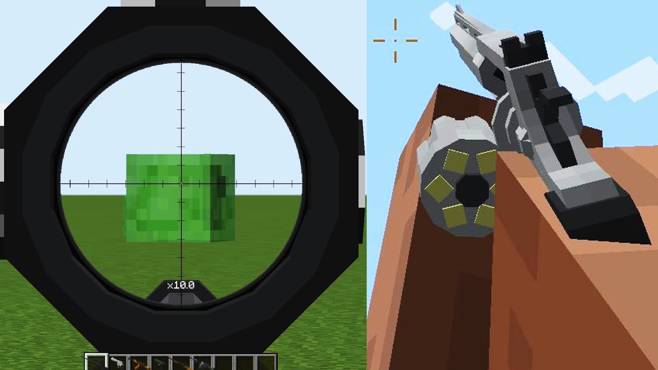 Guns Craft Adventurer's Arsenal MOD in MInecraft - YouTube