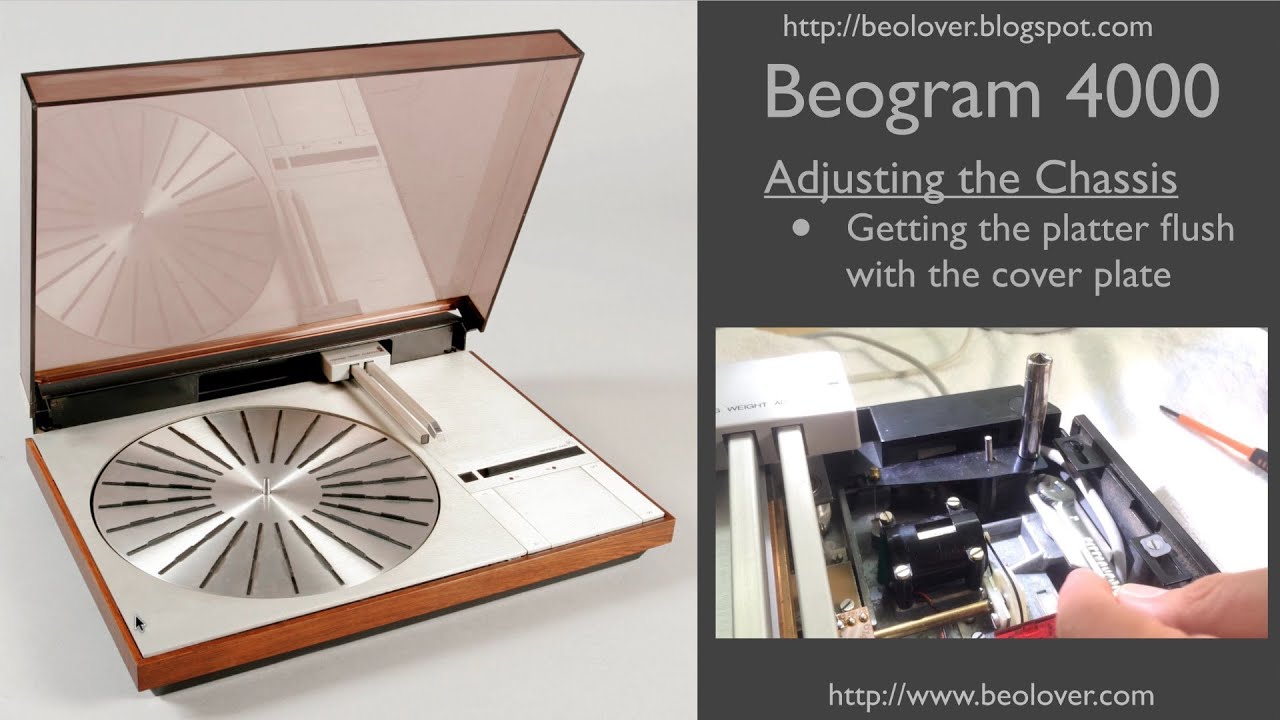 Beogram 4000: Adjusting the Chassis - YouTube
