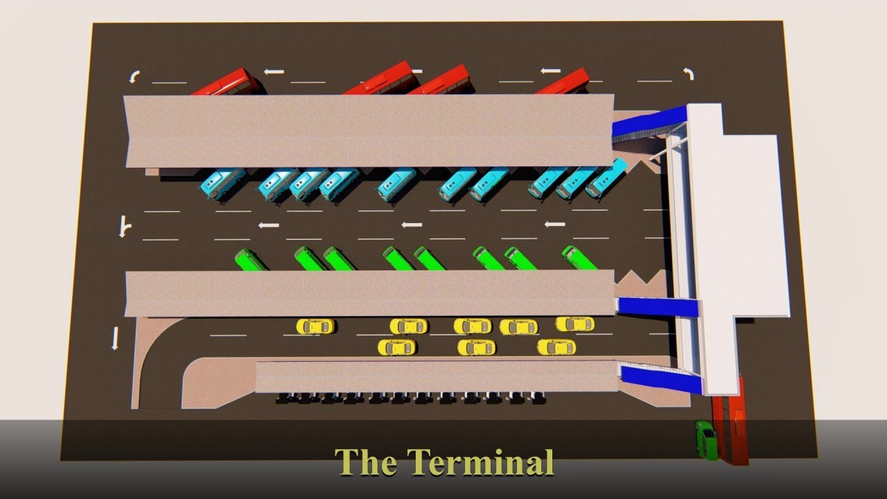 Public transport terminal - YouTube