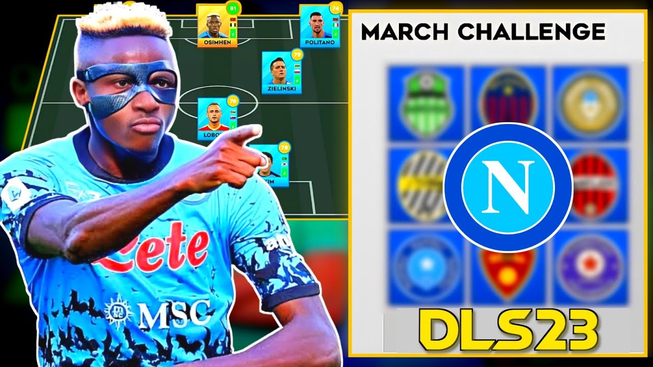 VICTOR OSIMHEN ON FIRE! 🔥 | THE MARCH CHALLENGE ft. NAPOLI - DLS 2023 ...