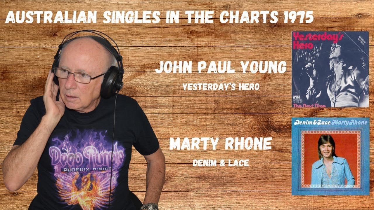 Australian Singles in The Charts 1975 John Paul Young and Marty Rhone ...