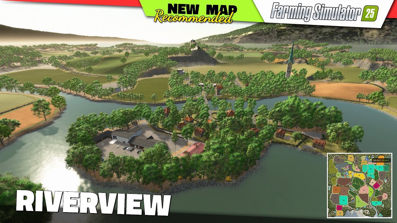 FS25 ★ NEW MAP "Riverview" - Farming Simulator 25 New Map Review 2K60 ...
