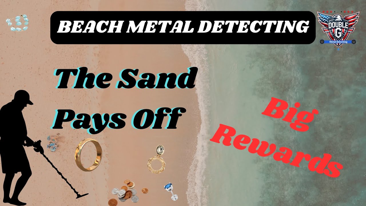 Beach Dry Sand Detecting - Big Rewards - YouTube