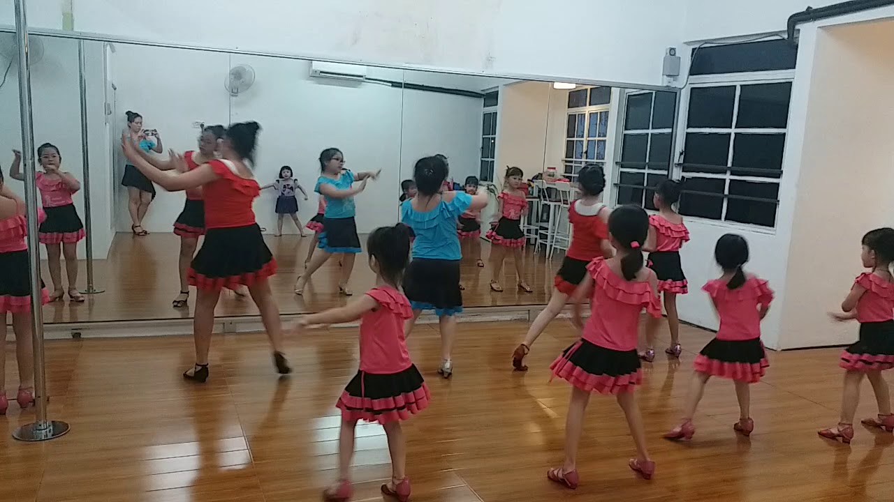 Kids Salsa Fusion Beginner Class Practice Reference - YouTube