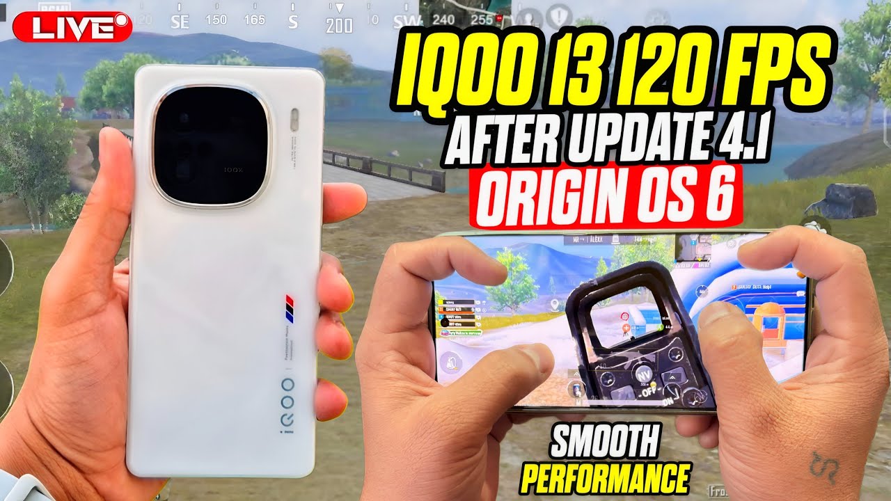 iQOO 13 120 FPS PERFORMENCE TEST AFTER ORIGIN OS 6🔥| WITH HANDCAM😲# ...