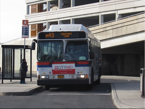NICE Bus: Orion V CNG #1674 on the N43 - YouTube