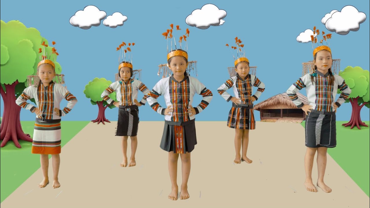 Lu Koki Khûp Leh Kê | Mizo Kids Song | Head Shoulders Knees & Toes ...