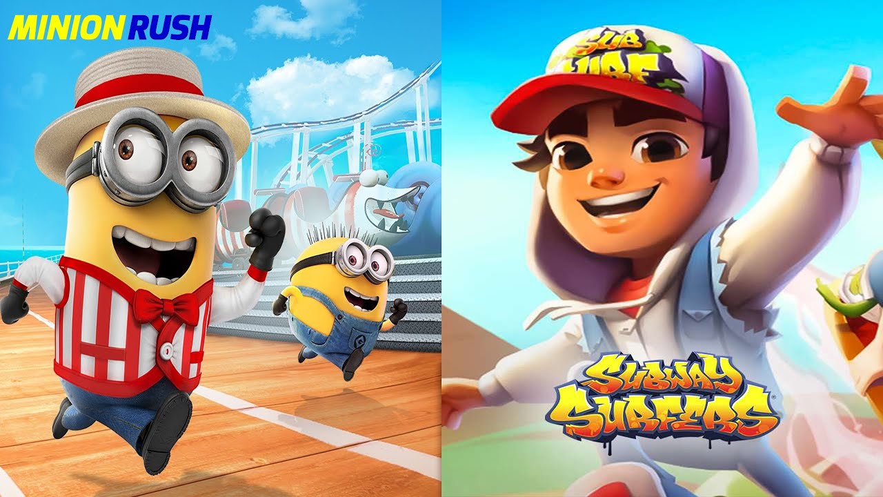 Minion Rush vs Subway Surfers Lightning Fast Swipe Acrobatics! Gameplay ...