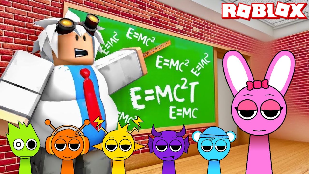 Sprunki Pinki Played Escape School Obby in ROBLOX | Incredibox Sprunki ...