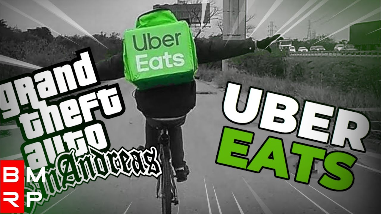 TRABALHEI DE UBER EATS |GTA BMRP FIVEM DE POBRE KKK - YouTube