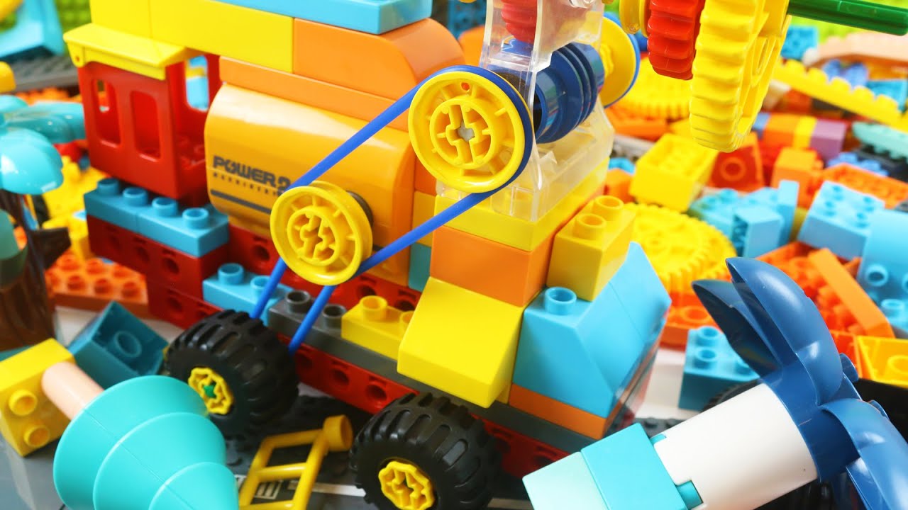 DIY Vehicle Building Blocks ASMR Making A Satellite Truck - YouTube