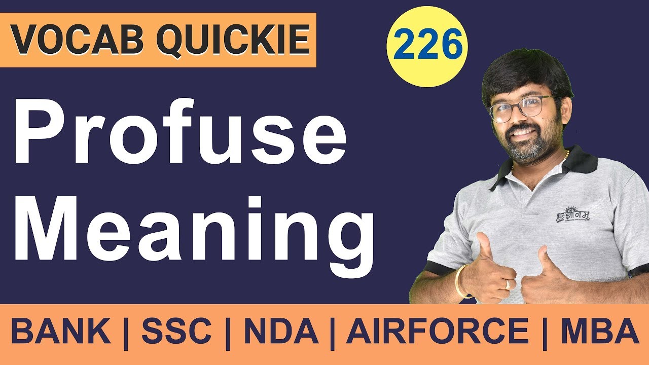 Profuse Meaning | Learn English Grammar | English Vocab | English ...