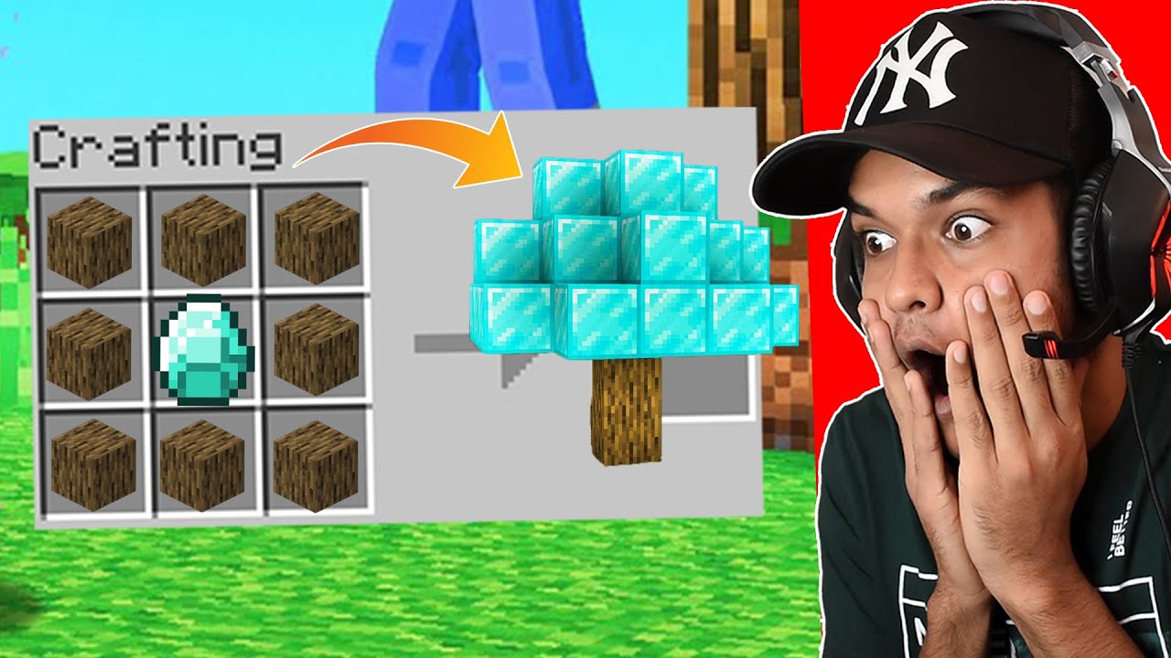 Minecraft But You Can Craft Custom Trees 😯😯 - YouTube