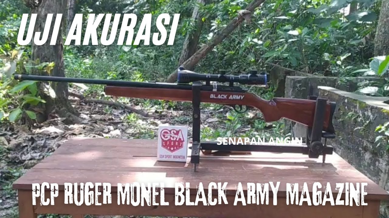 Senapan Angin PCP Ruger Monel Black Army Magazine Coklat - Roni ...