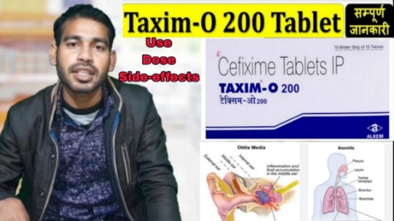 Taxim o 200 | Taxim o 200 mg tablet | Cefixime tablets ip 200 mg used ...