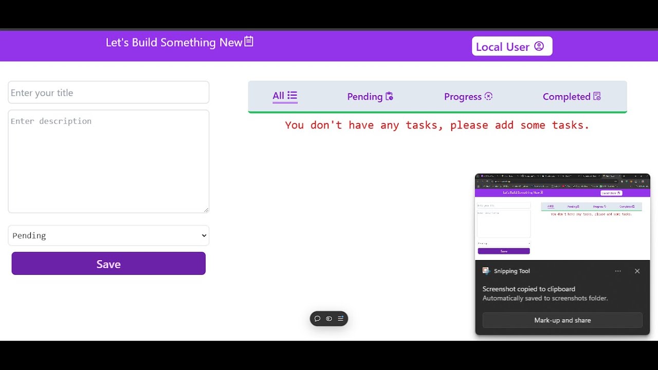Build A Todo App With React Vite Redux Toolkit And Tailwind Css Youtube