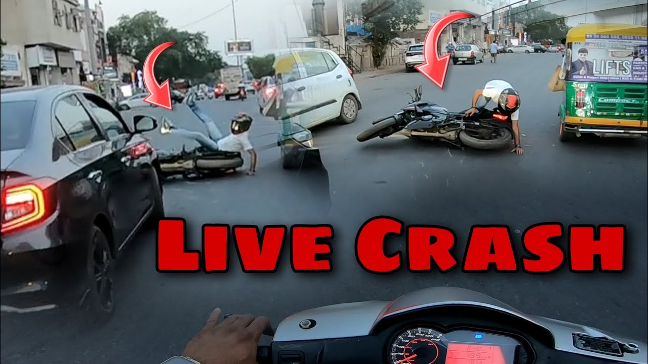 LIVE ACCIDENT 😰 BAJAJ PULSAR N160 CRASH 😓 DAILY OBSERVATION MOTO VLOG ...