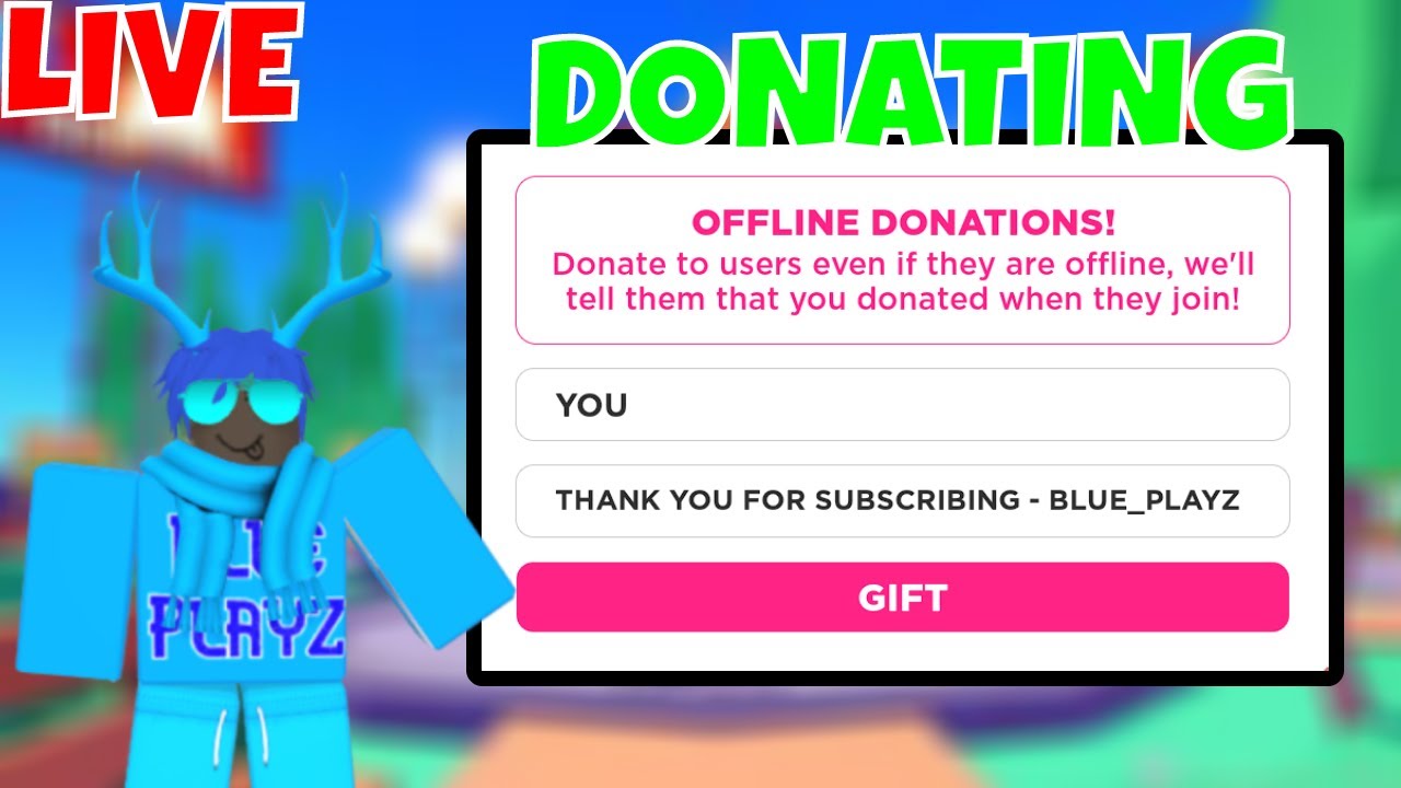 (4,100 SUBS💸?) 🔴 LIVE OFFLINE DONATING FREE ROBUX TO MY SUBSCRIBERS! 🔴 ...
