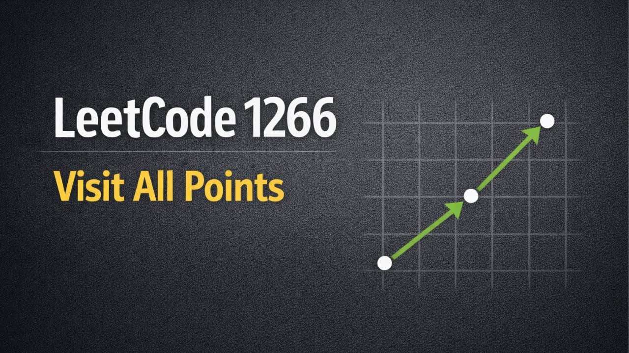 LeetCode 1266 | Minimum Time Visiting All Points | C++ Explained - YouTube