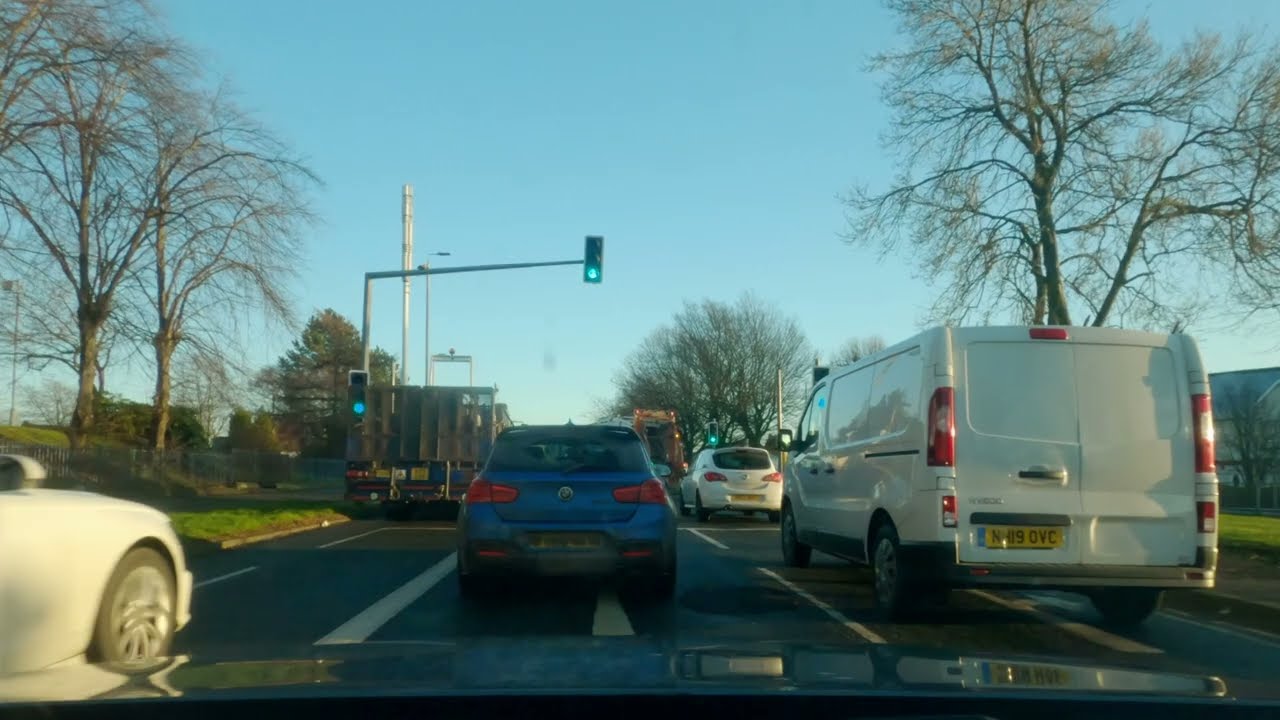 Driving in Scotland / Winter drive in Glasgow and East Dunbartonshire ...
