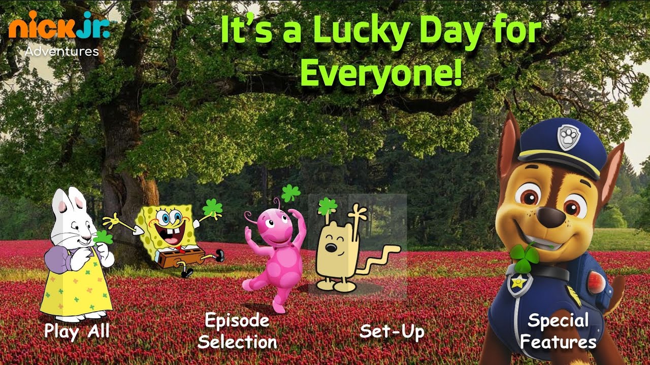 Nick Jr. Adventures: It's a Lucky Day for Everyone! DVD Menu (My ...