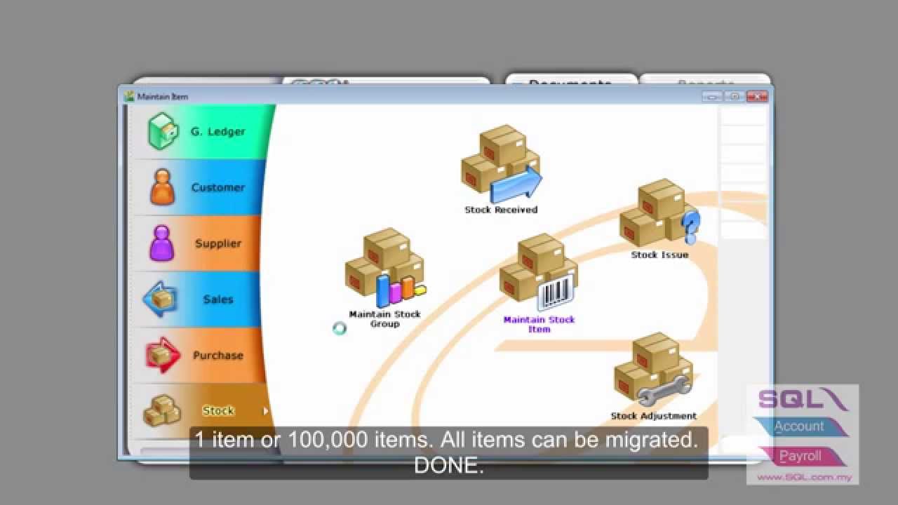 Sage UBS Migrate Data to SQL Account in 3 Steps - YouTube