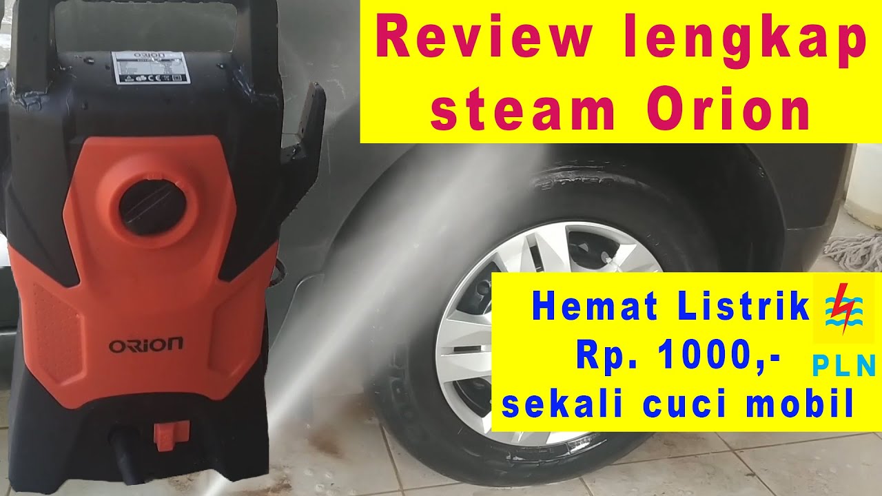 Mesin steam Orion Superjet 100 semburan dahsyat. - YouTube