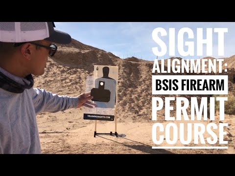 Sight Alignment: BSIS Firearm Permit Course - YouTube