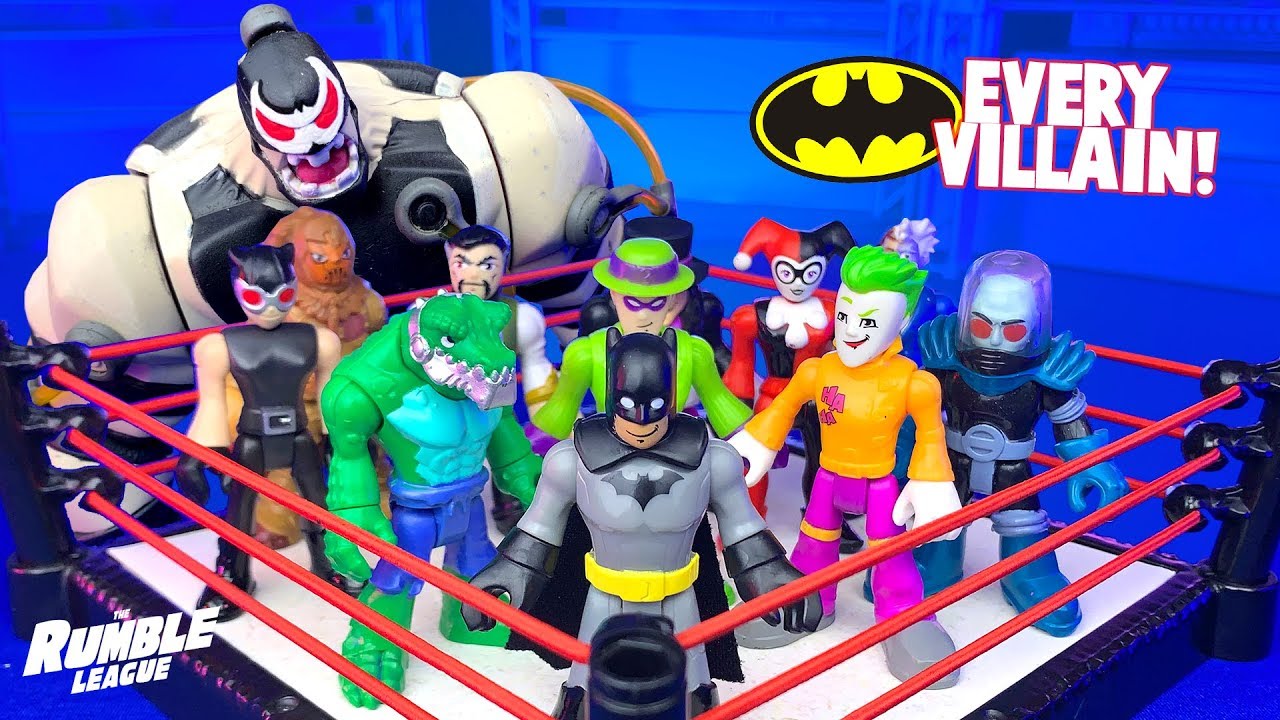 BATMAN vs Every Villain! Shake Rumble Match // RUMBLE LEAGUE by KidCity ...