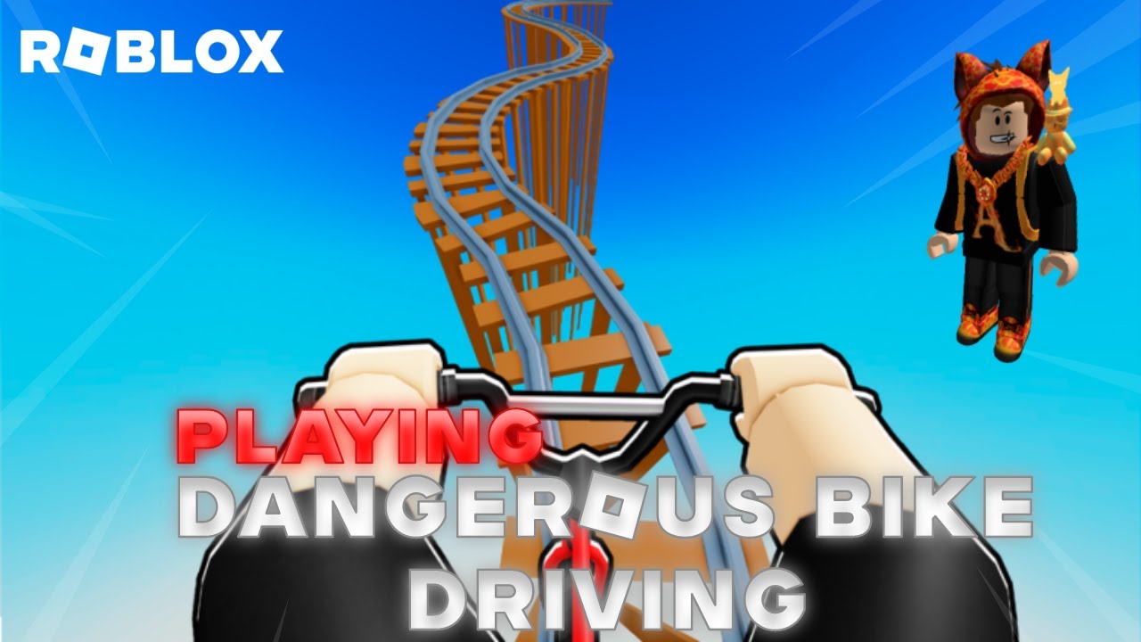 RIDING TO THE TOP!!! | PLAYING ROBLOX DANGEROUS BIKE DRIVING! - YouTube