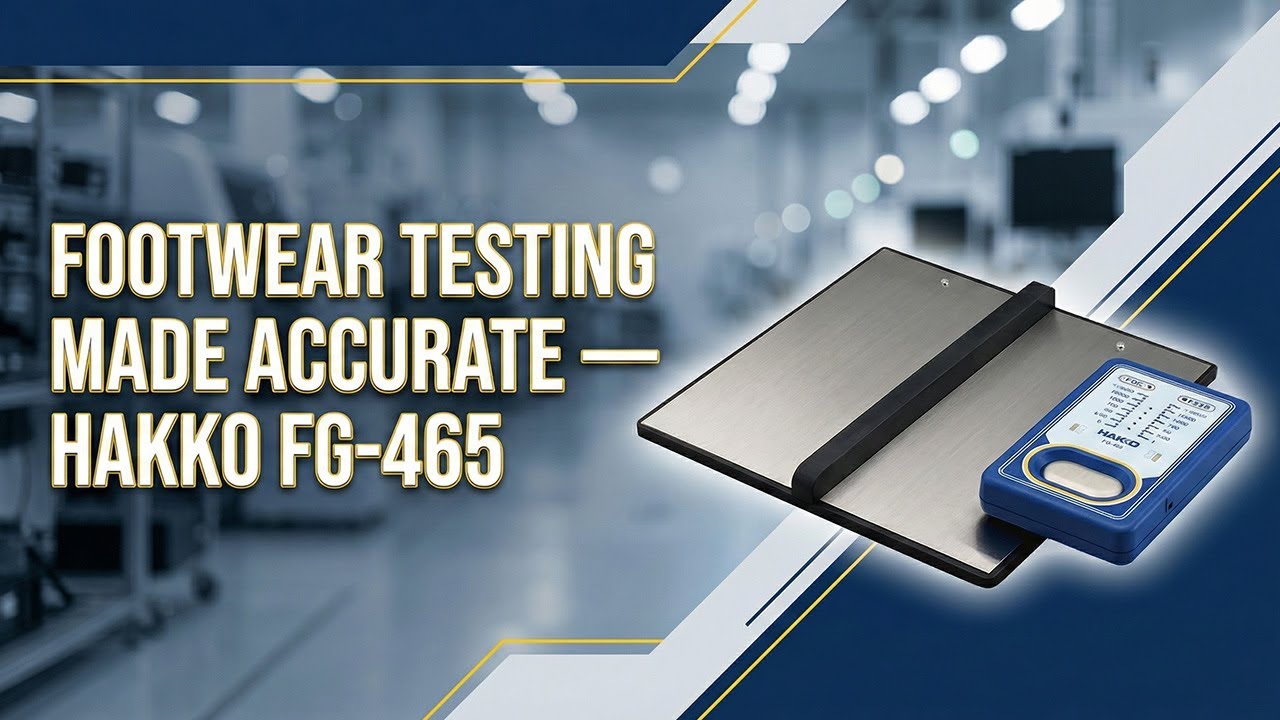ESD Footwear Tester FG-465 from Hakko, Japan | How to Use it? | Testing ...