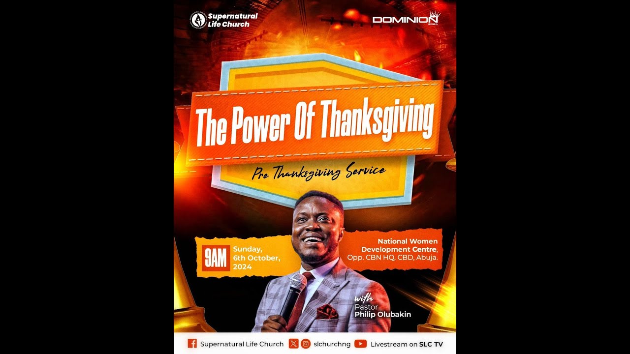 THE POWER OF THANKSGIVING || PRE THANKSGIVING SERVICE - YouTube