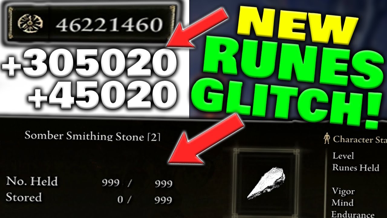 NEW 300000 RUNES GLITCH IN ELDEN RING! SOLO ELDEN RING EASY RUNES ...
