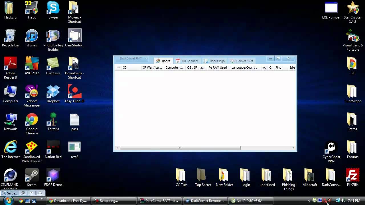 DarkComet v5 Setup [Full Tutorial - Portforwarding - No-Ip - Full Setup] 3-3.mp4 - YouTube