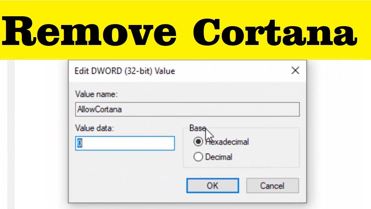 How To Permanently Delete CORTANA In Windows 10 - YouTube