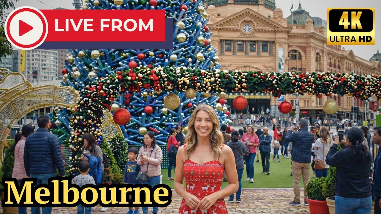 My MELBOURNE Night time City Walk 2025 Live Stream - YouTube