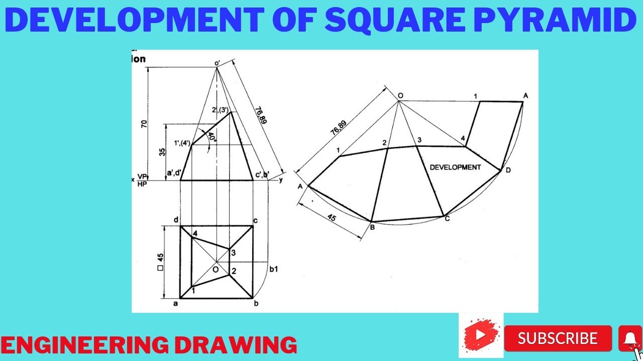Development of Square Pyramid - YouTube